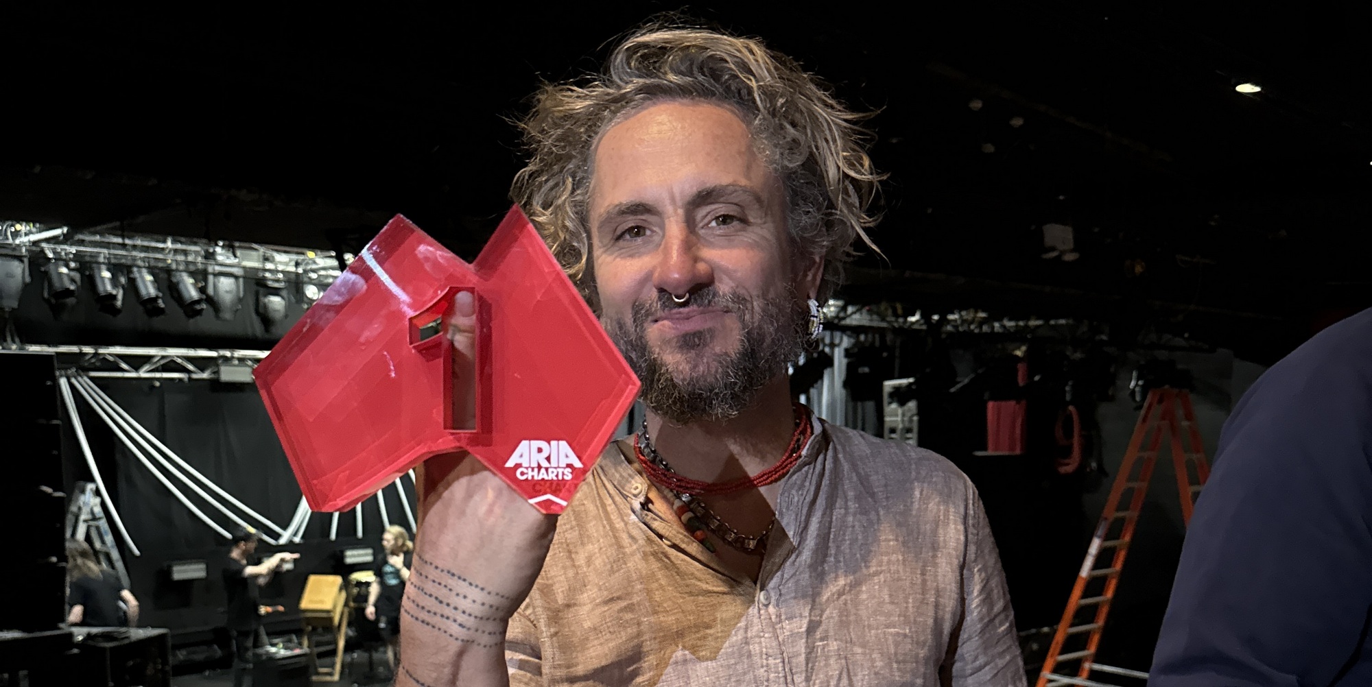 John Butler Presented With ARIA #1 Chart Award In Sydney