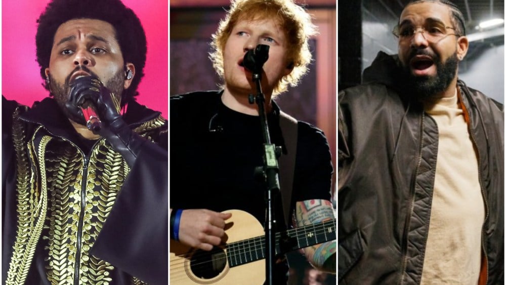 Ed Sheeran, Drake, the Weeknd Lead Apple Music's Top 500 Streamed Songs of the Past Decade