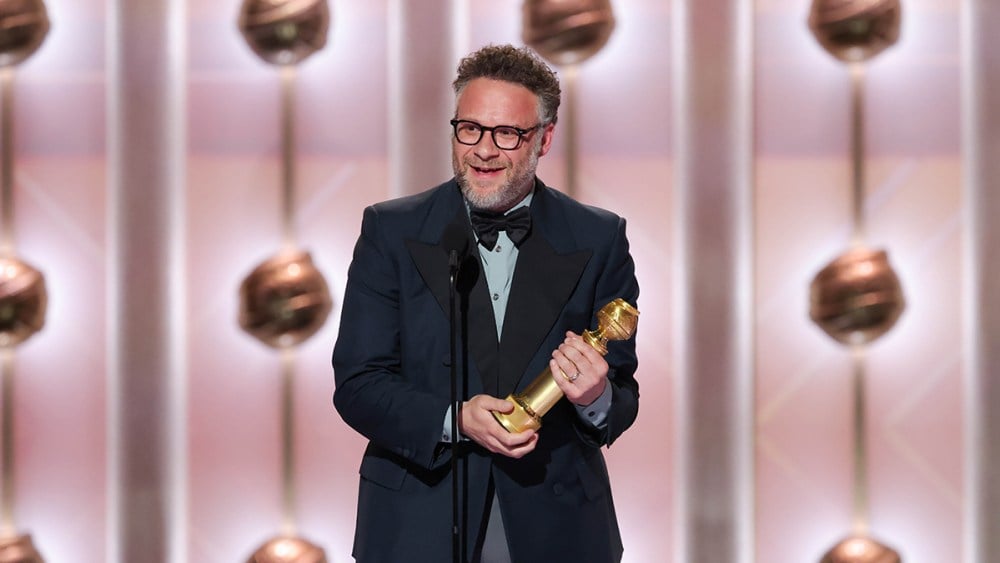 Seth Rogen Wins First Golden Globe After Satirizing Awards Show in 'The ...